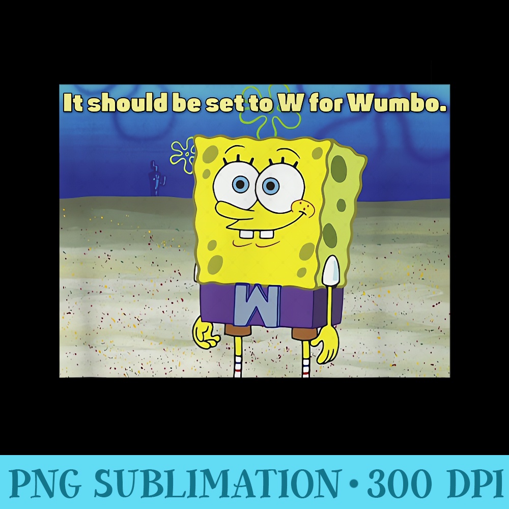 SpongeBob SquarePants SpongeBob W for Wumbo Clip - Printable | Inspire ...