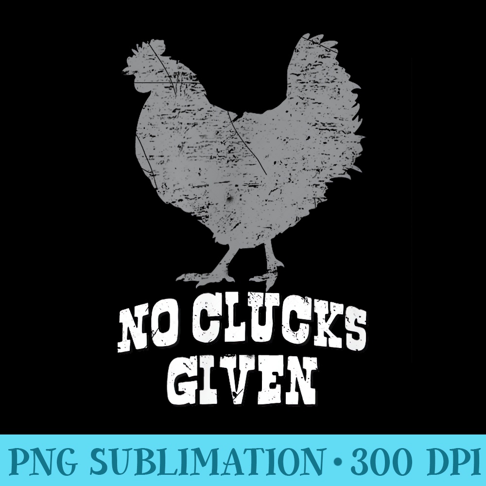 No Clucks Given Funny Chicken Pun I Love Chickens - Shirt De | Inspire ...
