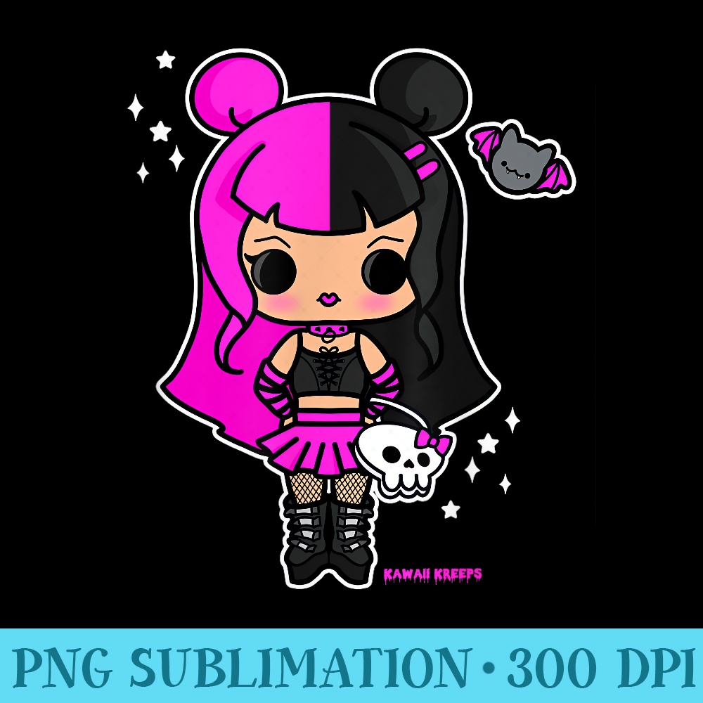 Mall Goth Chibi Girl Drawing Gothic Nu Metal Alt Aesthetic - | Inspire ...