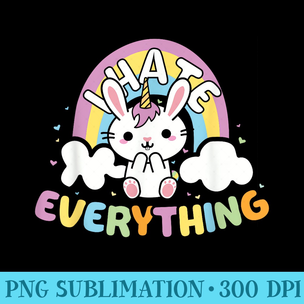 Cute Kawaii Kawaii Goth Kawaii I Hate Everything - PNG Clipa | Inspire ...
