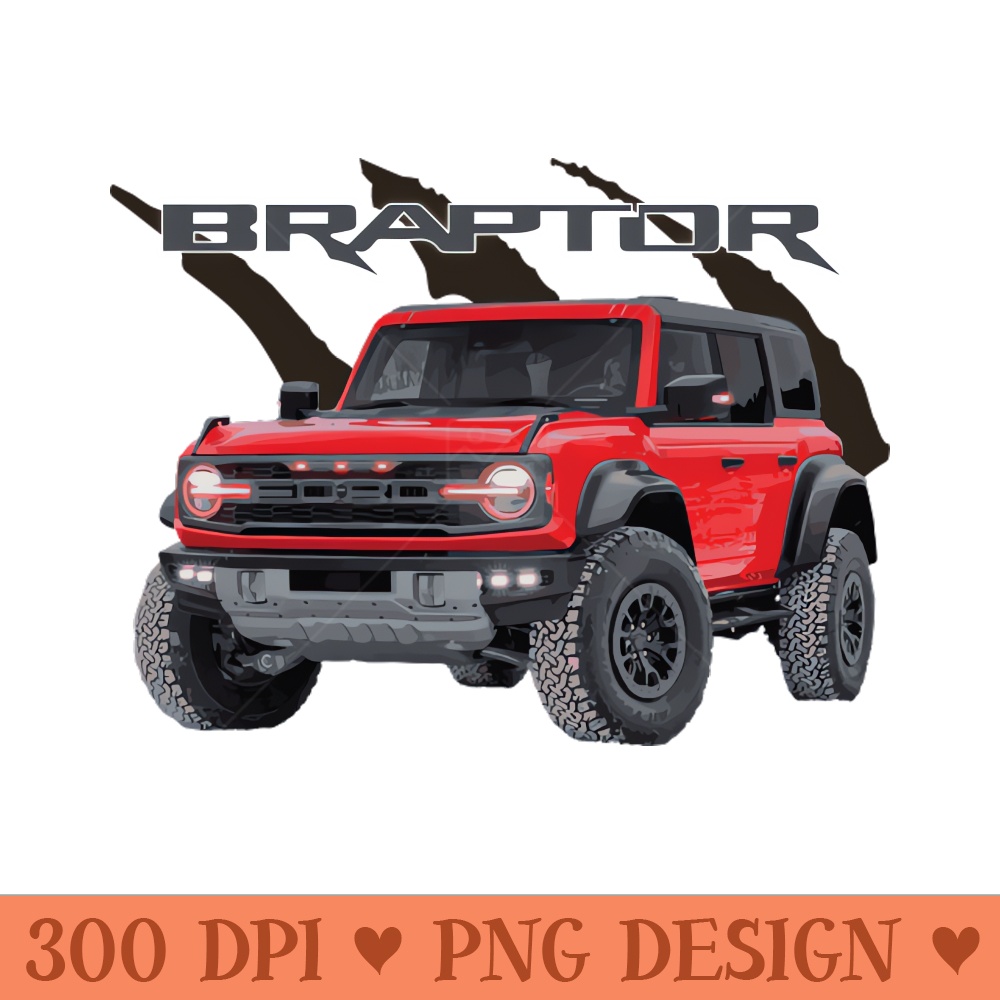 raptor braptor MURICA SUV sport truck race red 4X4 - PNG Dow | Inspire ...