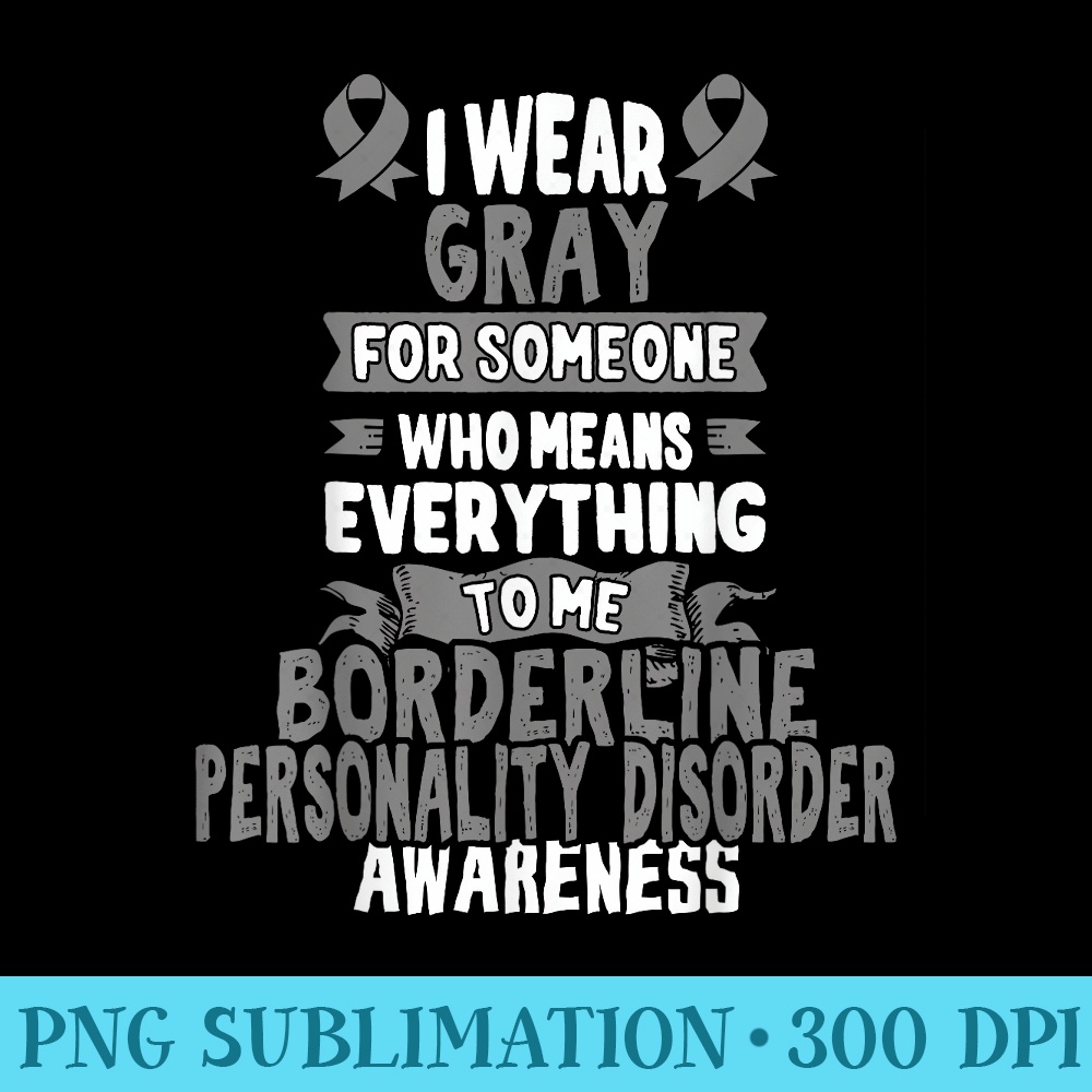 Borderline Personality Disorder Awareness BPD - High Resolut - Inspire ...