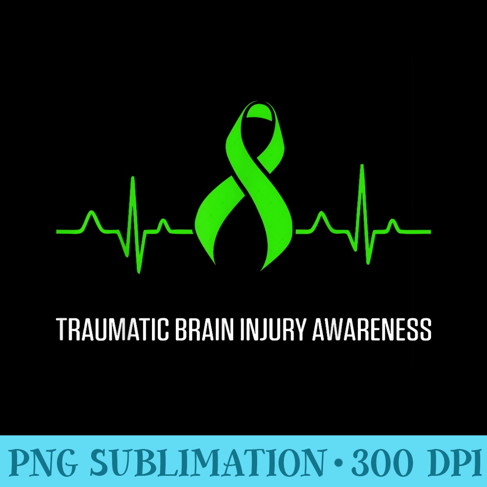 Traumatic Brain Injury Survivor Heartbeat TBI Warrior - PNG | Inspire ...