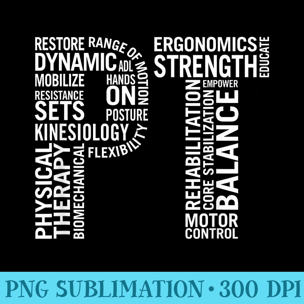 Physical Therapy for PT Month - Printable PNG Images | Inspire Uplift