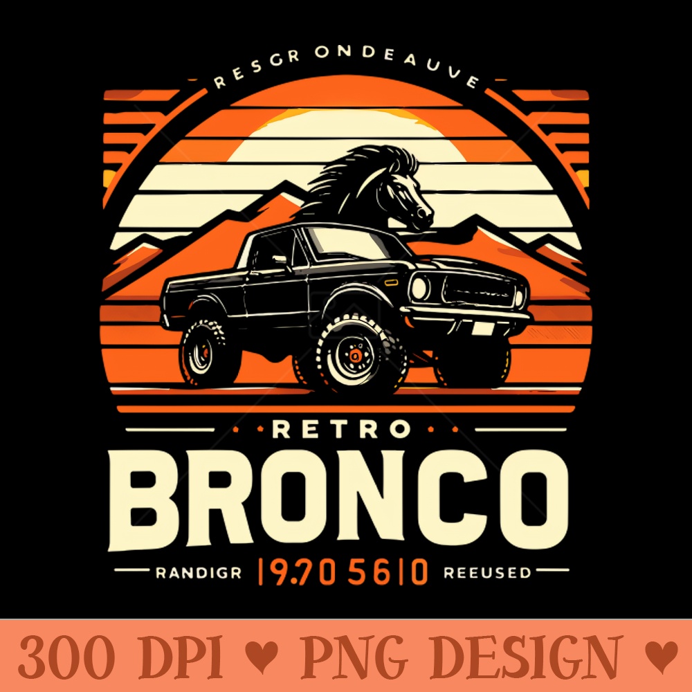 Retro Bronco - PNG Image Download | Inspire Uplift