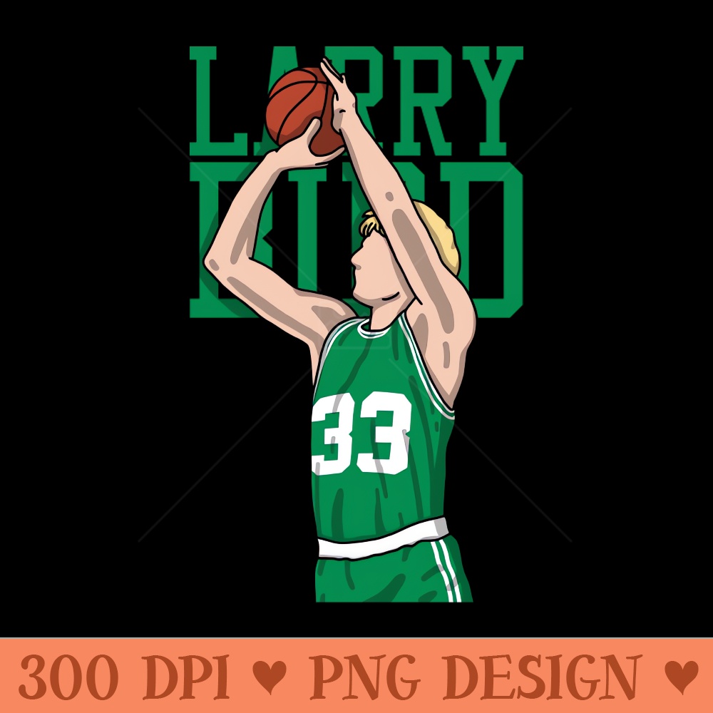 Larry Bird Comic Style - Shirt Vector Illustration | Inspire Uplift
