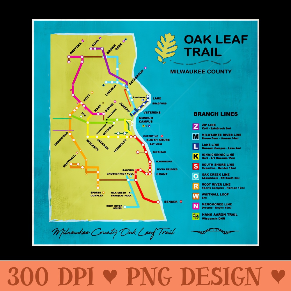 Milwaukee County Oak Leaf Trail - PNG Image Download | Inspire Uplift