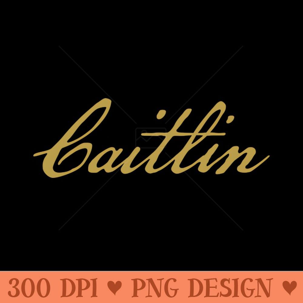 Caitlin Typography Gold Script - Transparent PNG File Downlo | Inspire ...
