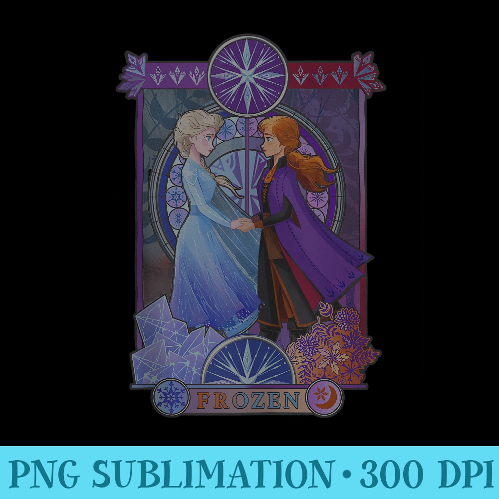 Disney Frozen 2 Elsa Anna Split Geometric Poster - High Qual | Inspire ...