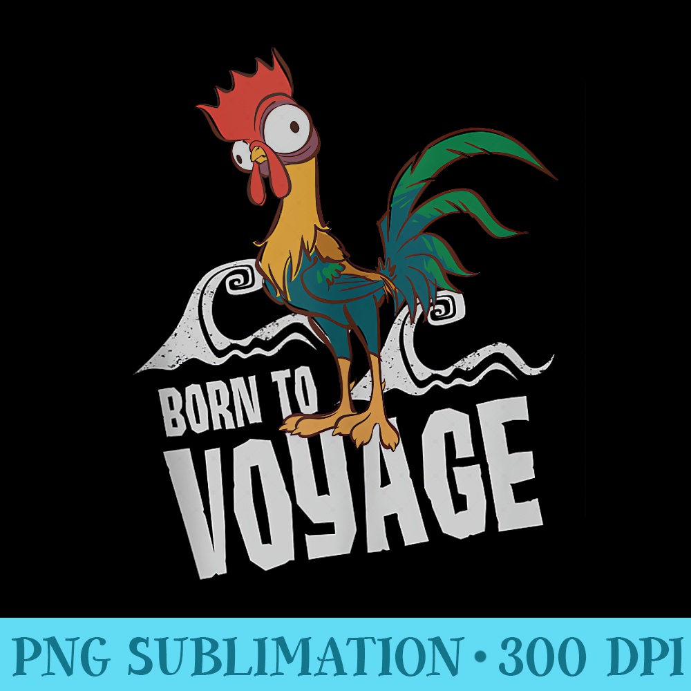 Disney Moana Hei Hei Rooster Born To Voyage Chest Portrait - | Inspire ...