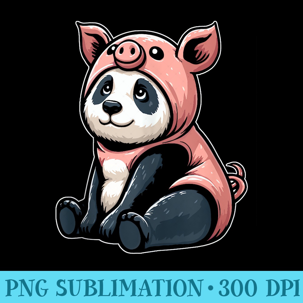 Pig Panda Piglet Panda - High Resolution PNG Designs | Inspire Uplift