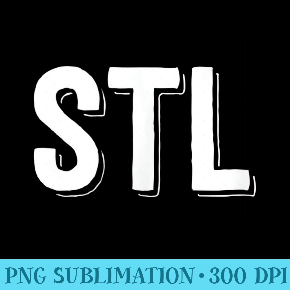 STL St. Louis, Missouri - Sublimation clipart PNG | Inspire Uplift