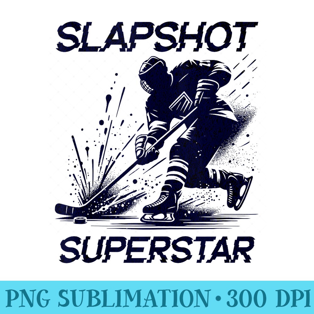 Ice Hockey Slapshot Superstar grunge - PNG Download Source | Inspire Uplift