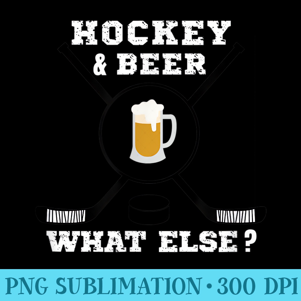 Mens Ice Hockey Beer Design Novelty Hockey Fan Player - Shir | Inspire ...