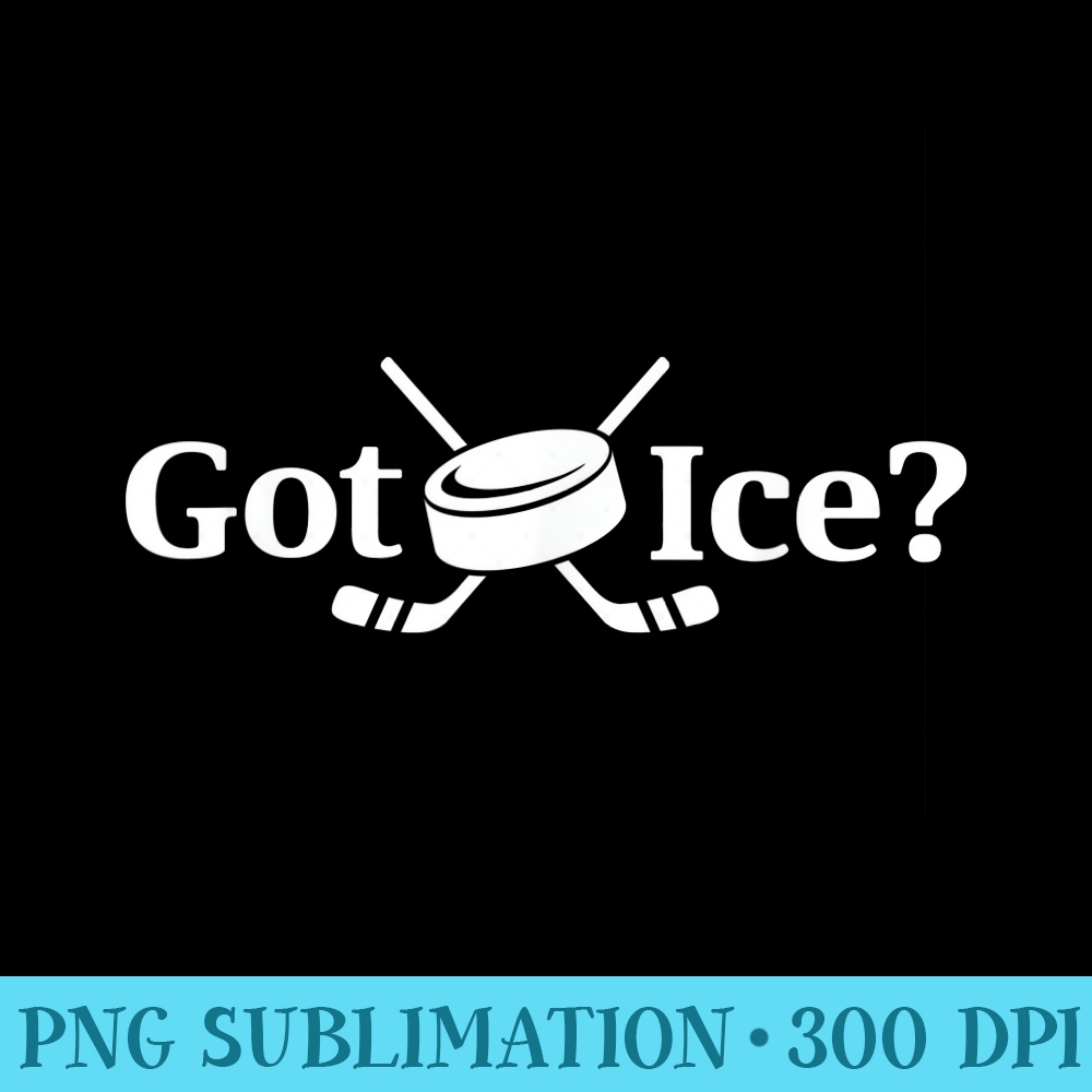 Cool Got Ice Hockey Logo - Sublimation patterns PNG | Inspire Uplift