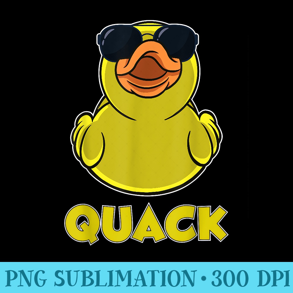 Rubber Duck Lover Quack Funny Rubber Duck - High Quality PNG | Inspire ...