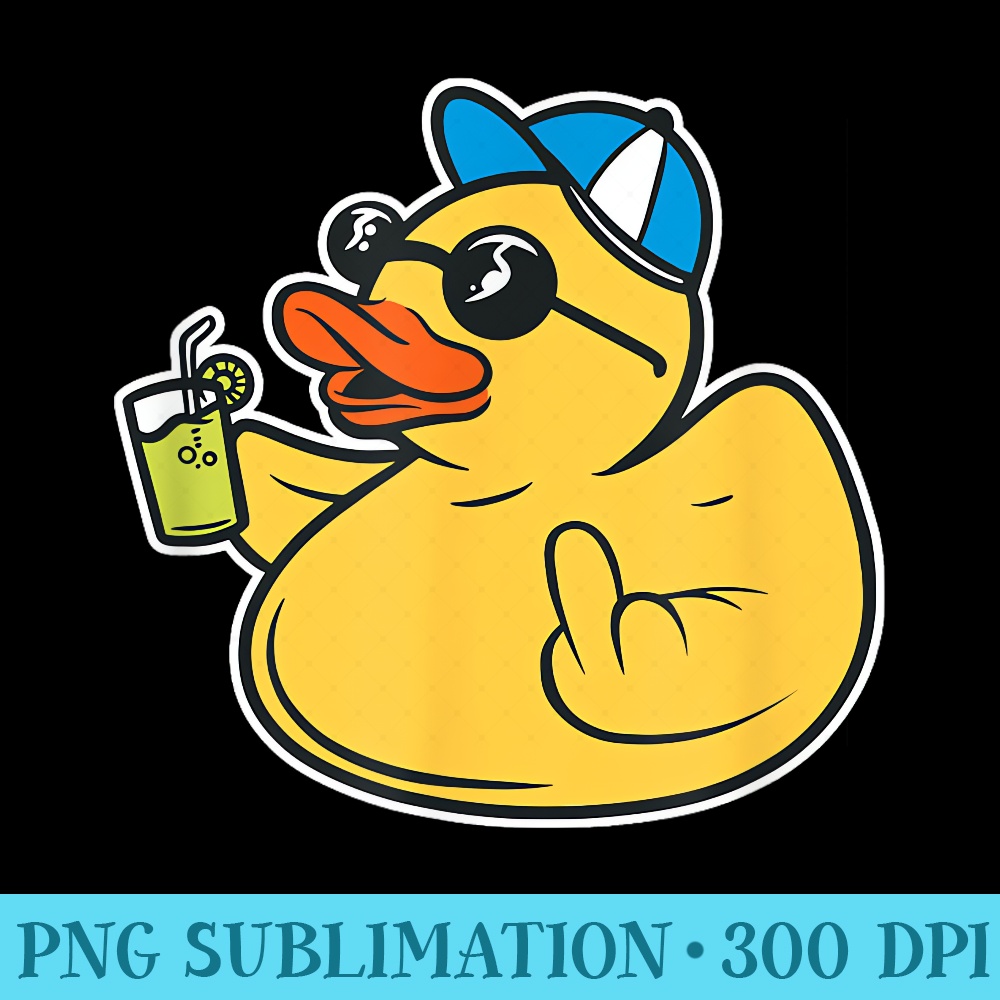 Evil Duck Middle Finger Cheeky Rubber Duck - PNG Download Ic | Inspire ...