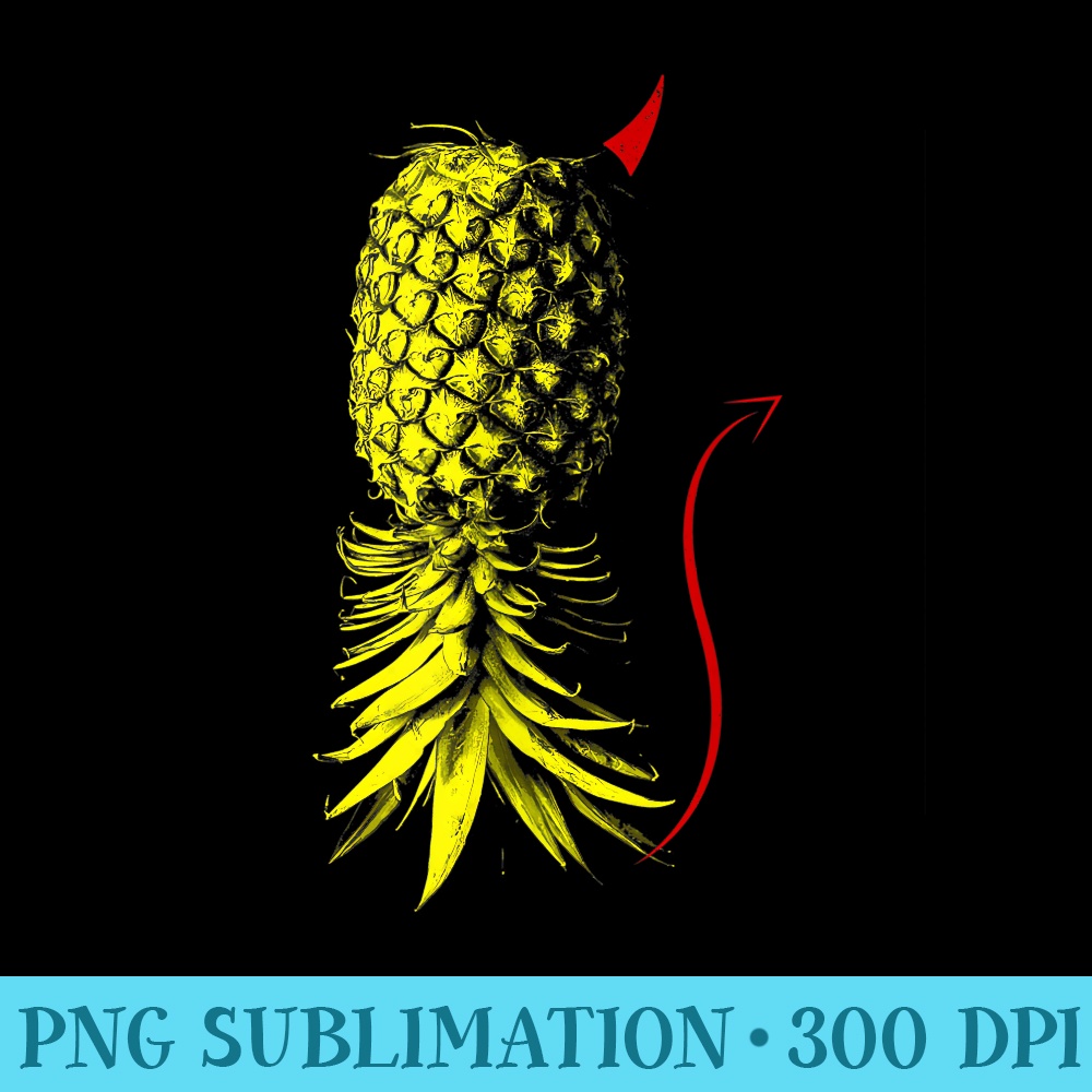 Swinger Upside Down Bad Pineapple Devil Horn - Shirt Graphic | Inspire Uplift
