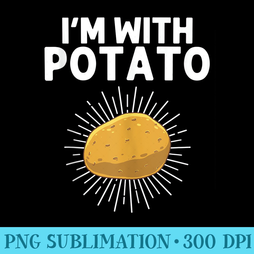 Funny Potato For Cute Potato Tater Spud Lover - PNG Picture | Inspire ...