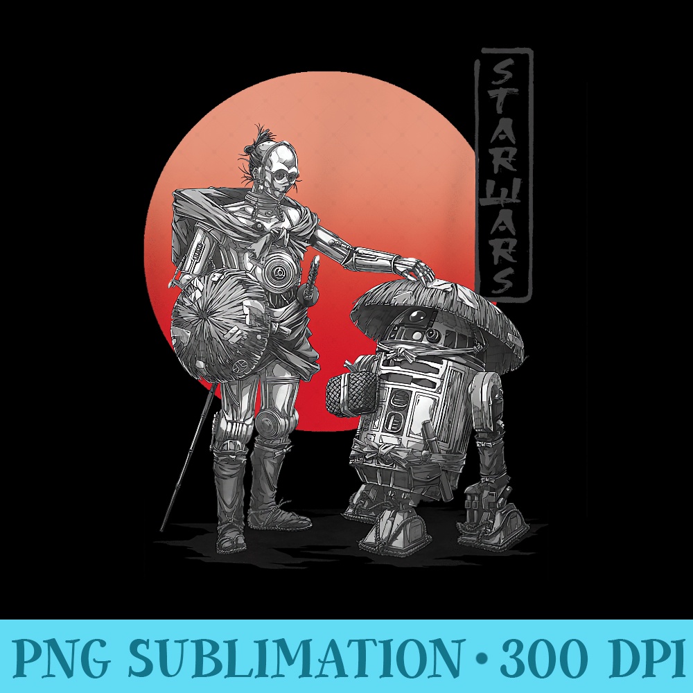 Star Wars Visions Samurai Droid Sunset - Download PNG images | Inspire ...