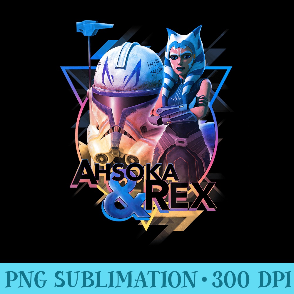 Star Wars The Clone Wars Ahsoka Rex Triangle Portrait - Subl | Inspire ...