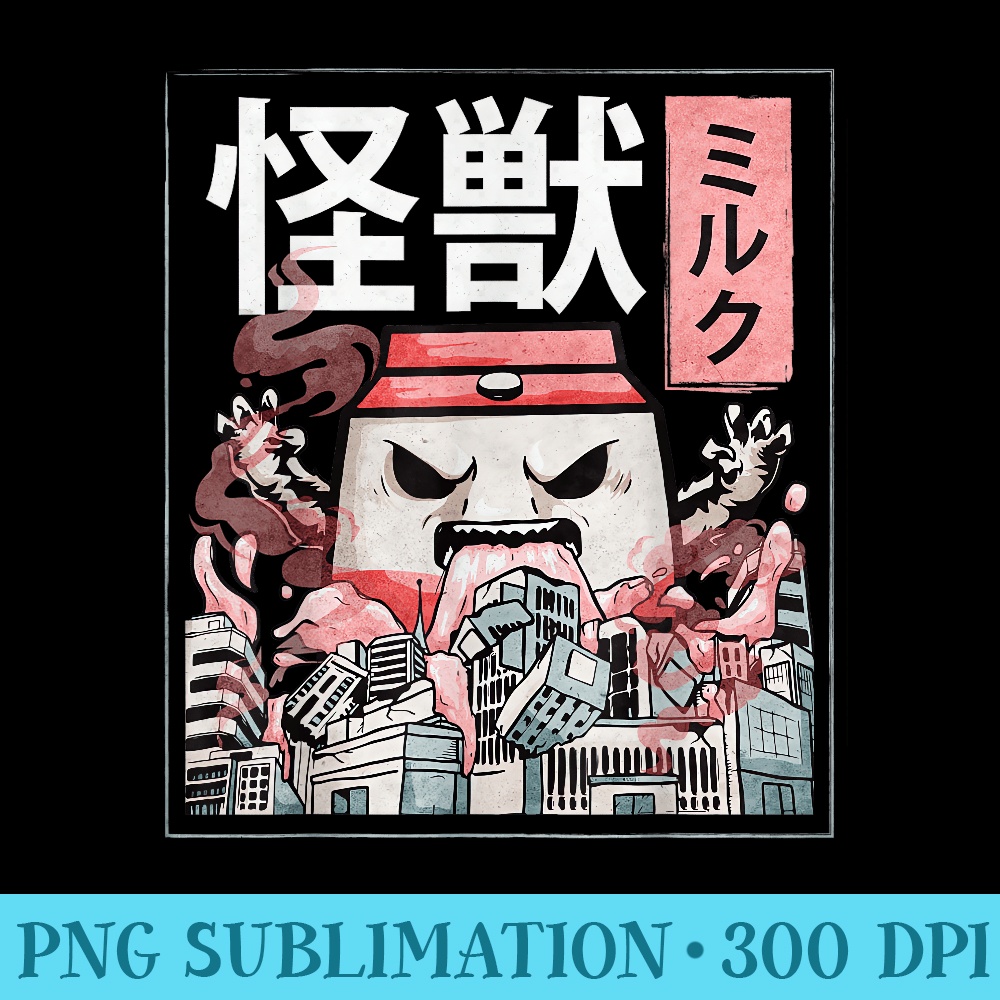Kaiju Strawberry Milk Carton Japanese Monster - High resolut - Inspire ...