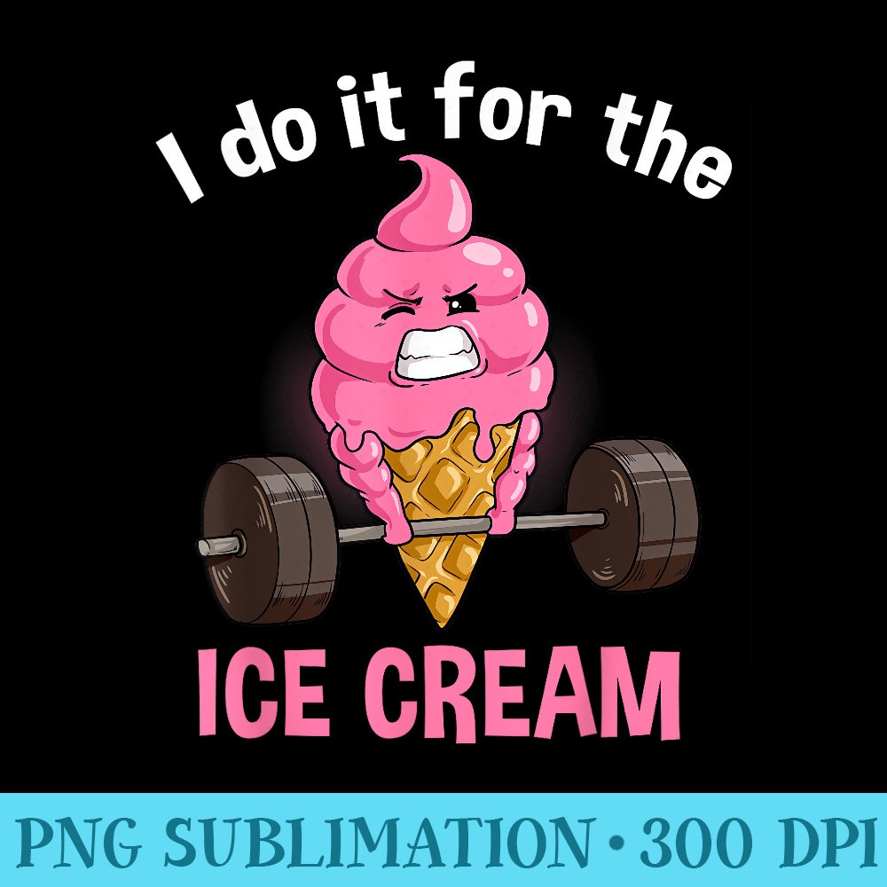 Funny Ice Cream Workout Fitness Muscle Gym Icecream - Shirt | Inspire ...