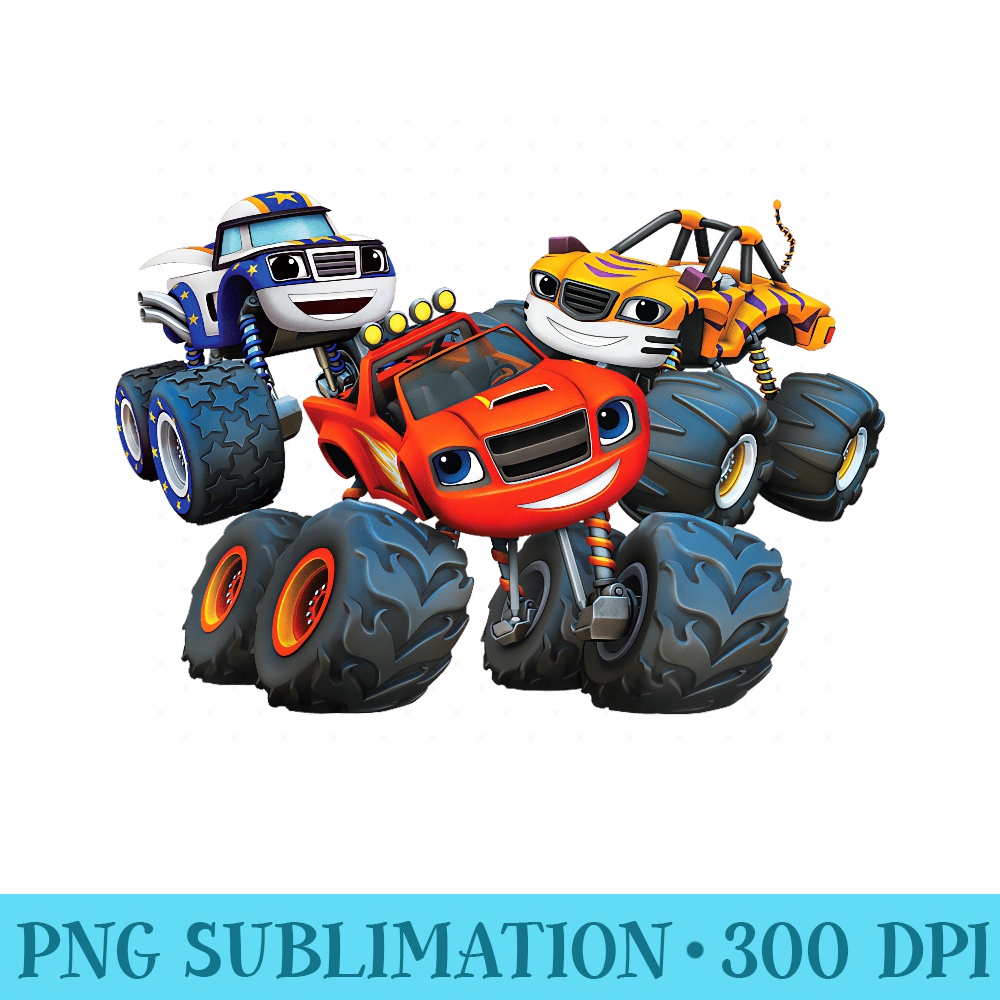 Blaze The Monster Machines Truck Crew Graphic T - Sublimatio | Inspire ...