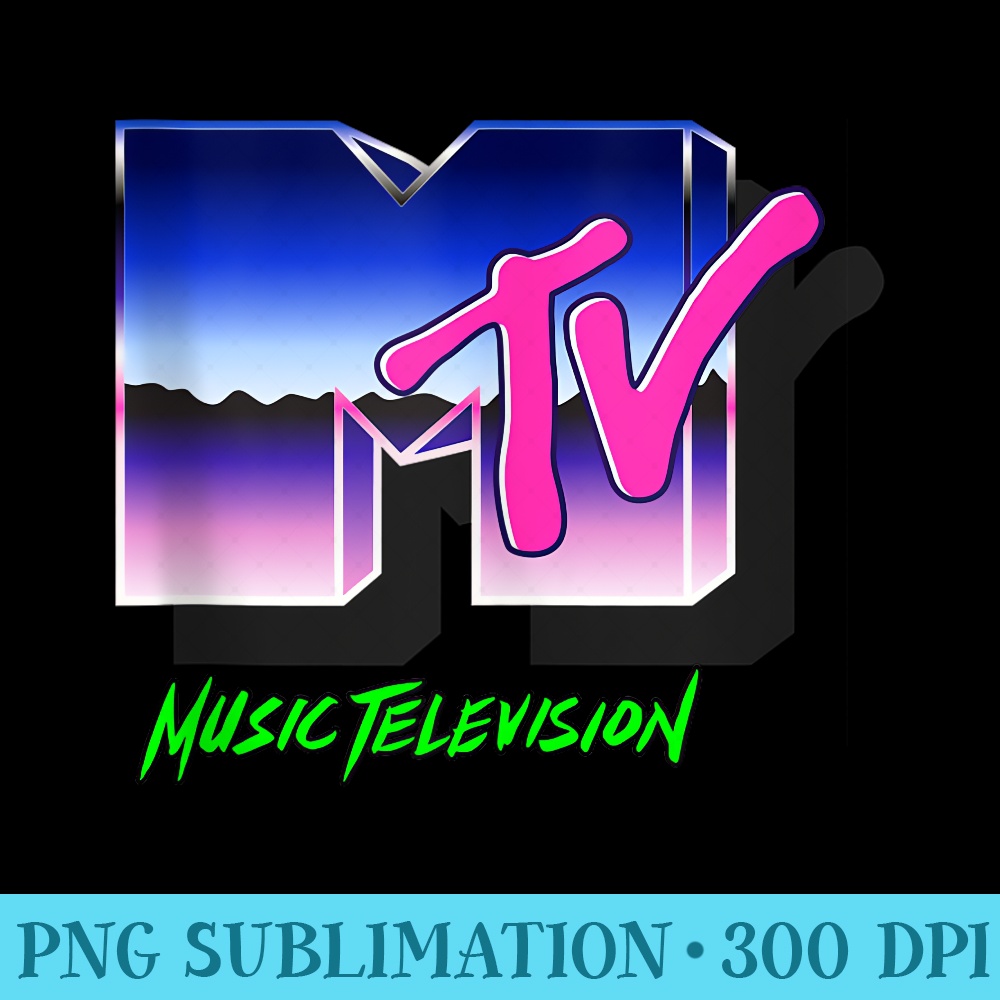 MTV 80s Style 3D Logo - Unique Sublimation patterns | Inspire Uplift