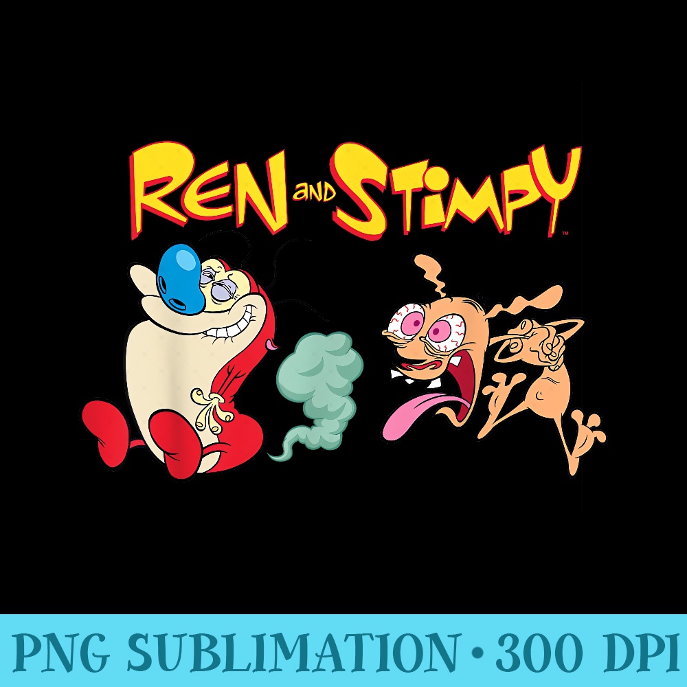 Nickelodeon Ren And Stimpy Fart Humorous T - PNG Download Ve | Inspire Uplift