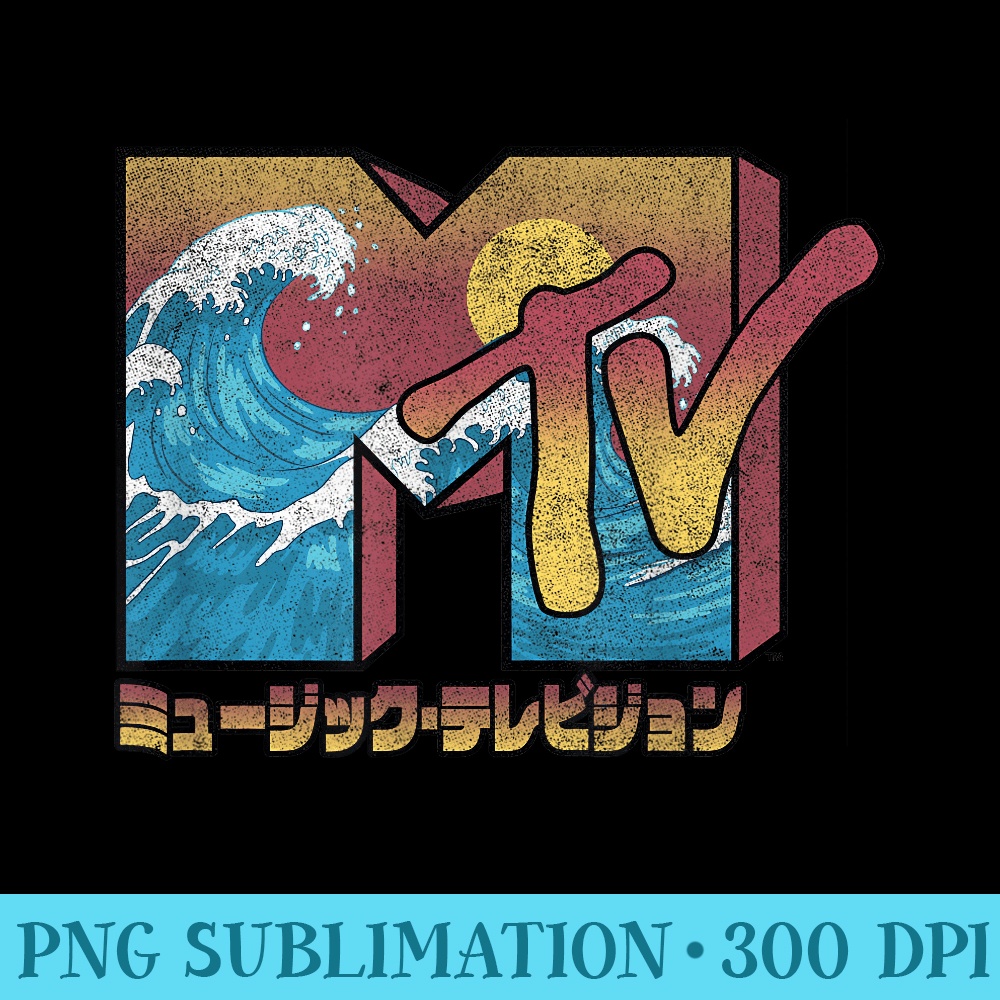 MTV Music Television Japan Wave Logo - Sublimation graphics | Inspire ...