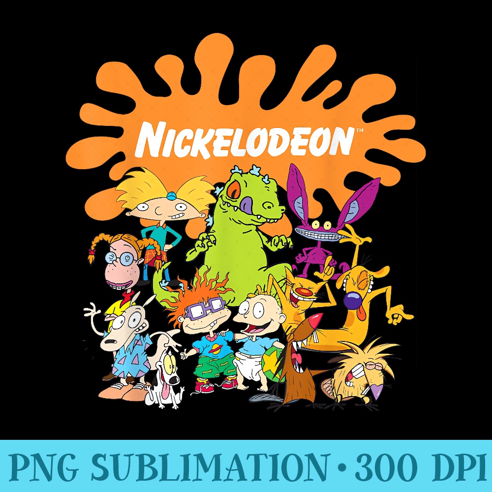 Nickelodeon Logo Characters Group Shot - PNG Templates Downl | Inspire ...
