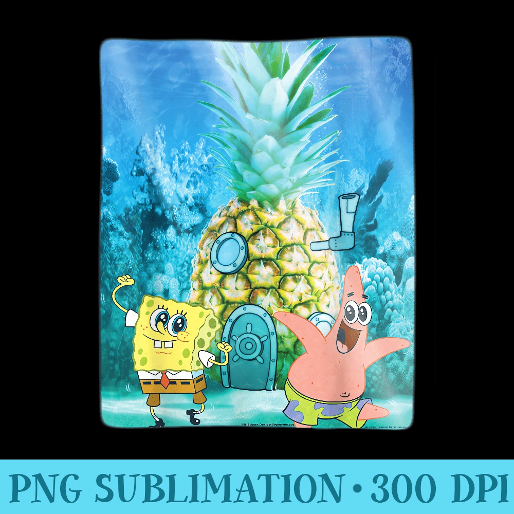 SpongeBob SquarePants Fish Bowl - Sublimation PNG Designs | Inspire Uplift