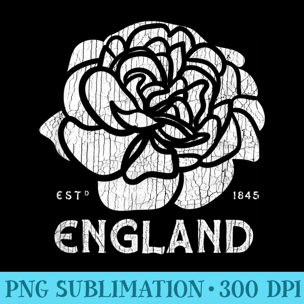 Rugby English Top White Red Rose Flag of England - PNG Subli | Inspire ...