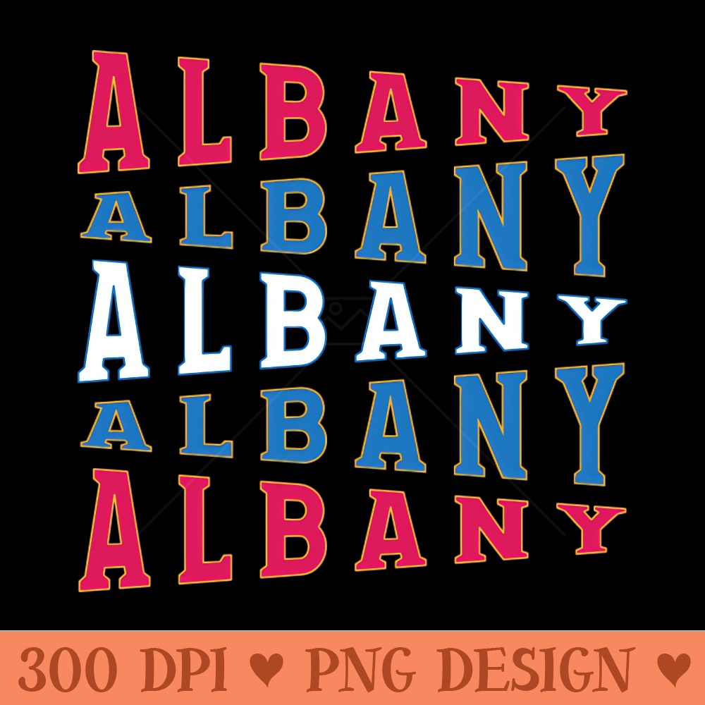 TEXT ART USA ALBANY - PNG Vector Download | Inspire Uplift