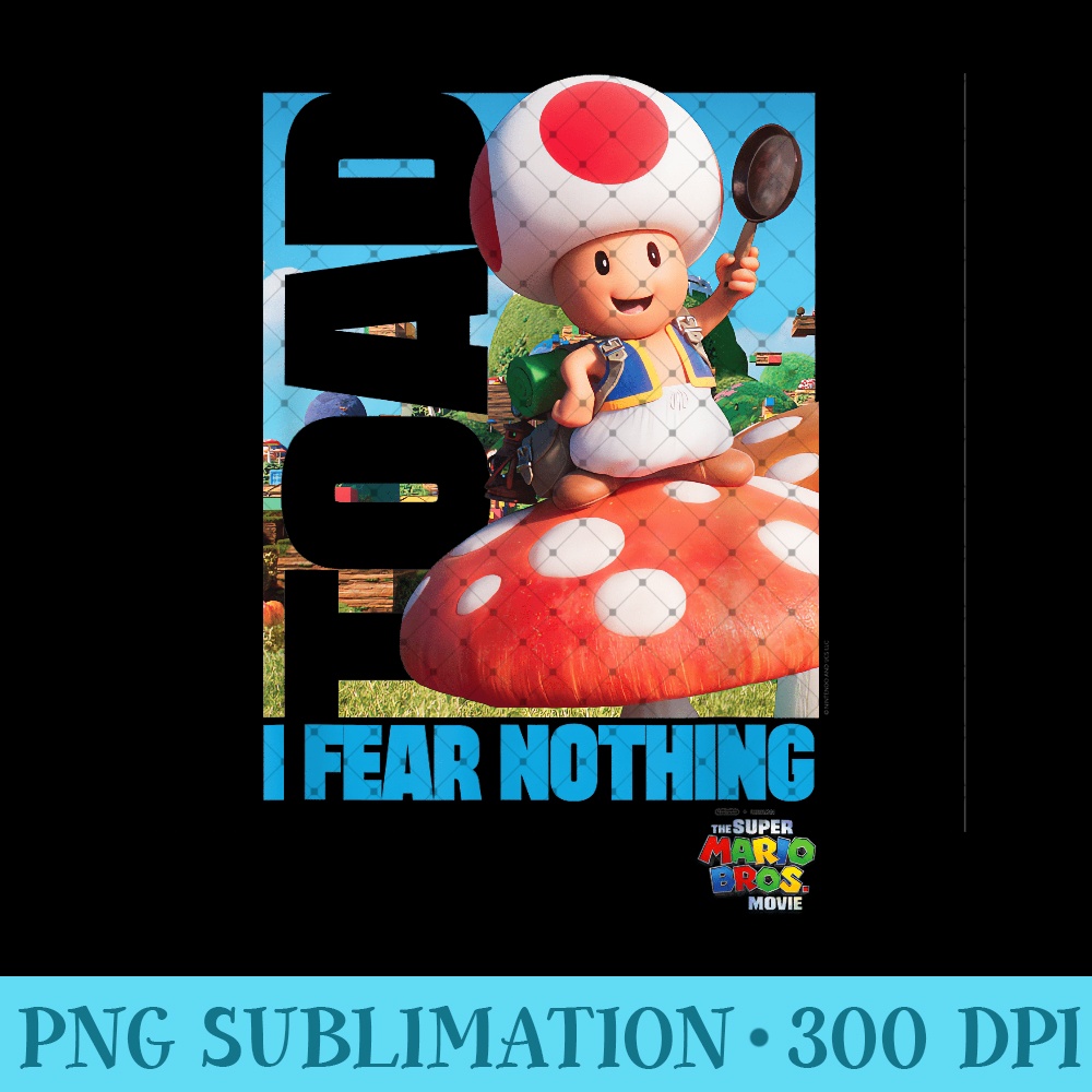 The Super Mario Bros. Movie Toad I Fear Nothing Poster - Mug - Inspire ...