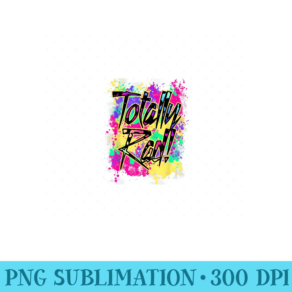 Totally Rad 80s Paint Splash 1980s Party - Printable PNG Ima | Inspire ...