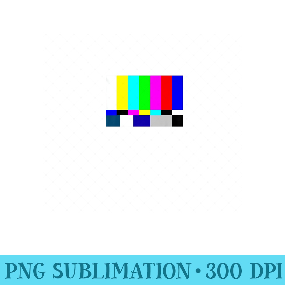 Off Air Tv Color Bars Premium - Digital PNG Artwork | Inspire Uplift