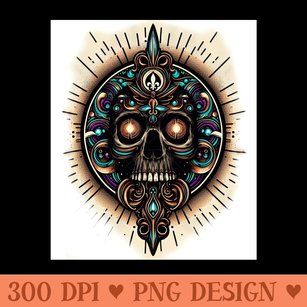 Voodoo Skull - PNG design assets | Inspire Uplift