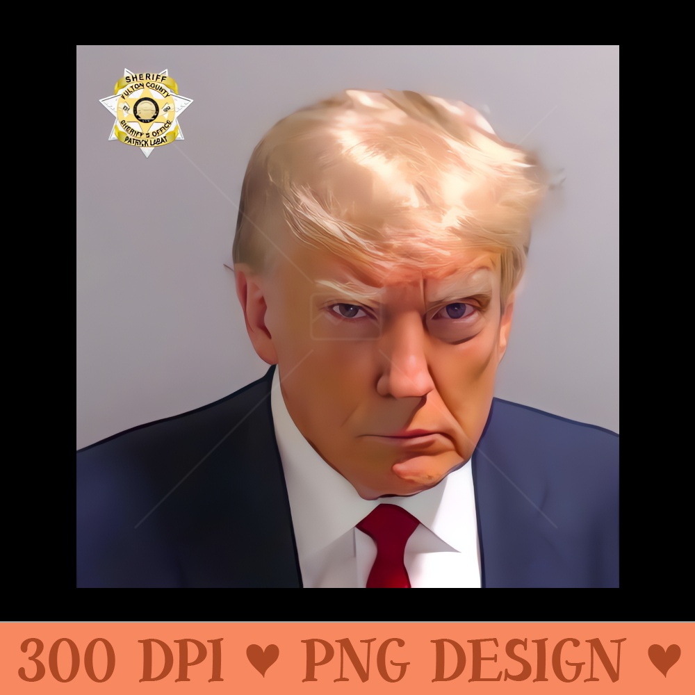 Donald Trump Mug Shot - Unique Sublimation patterns | Inspire Uplift