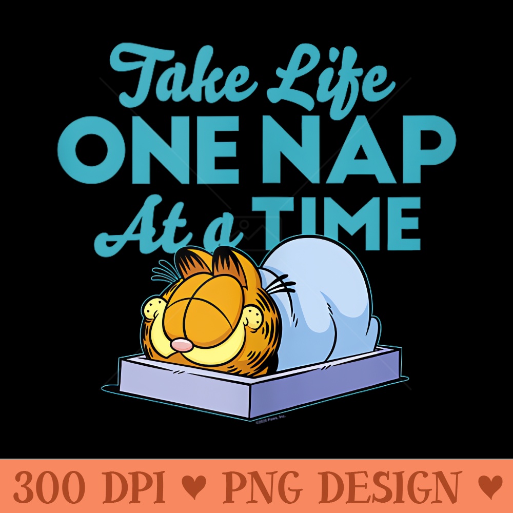 Garfield Take Life One Nap At A Time Garfield - PNG Graphics | Inspire ...
