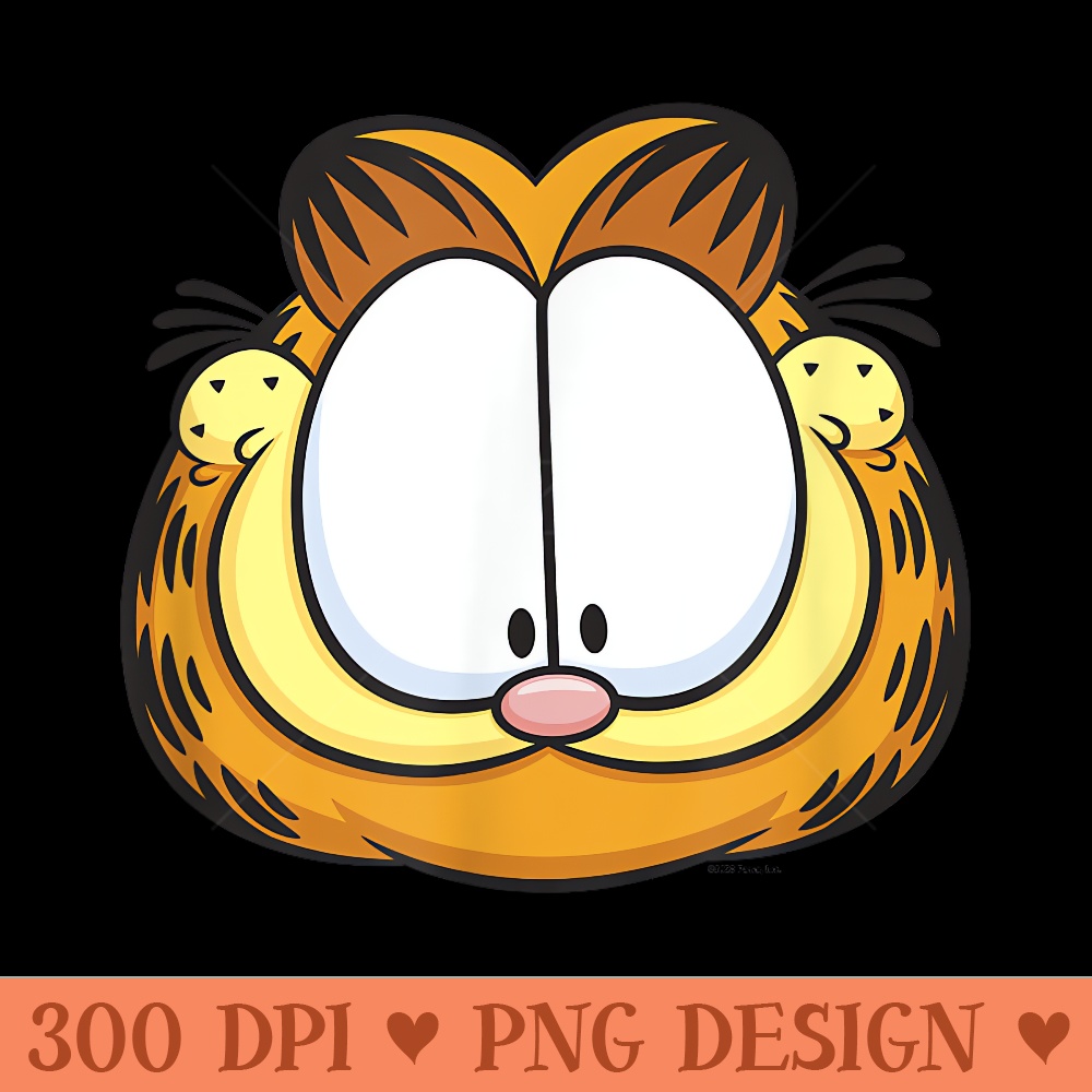 Garfield Big Face Garfield - PNG Clipart | Inspire Uplift