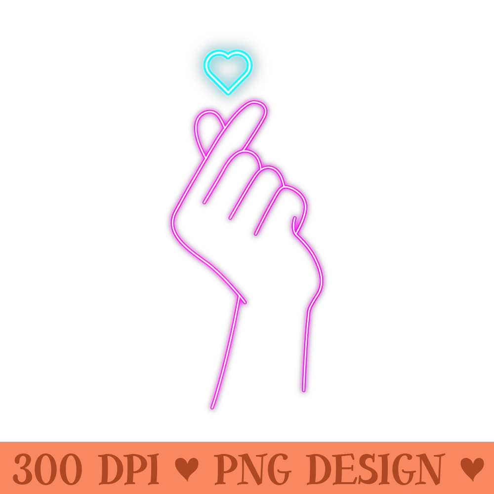 Finger Heart KPop KDrama Korean Hand Symbol Saranghae - PNG - Inspire ...