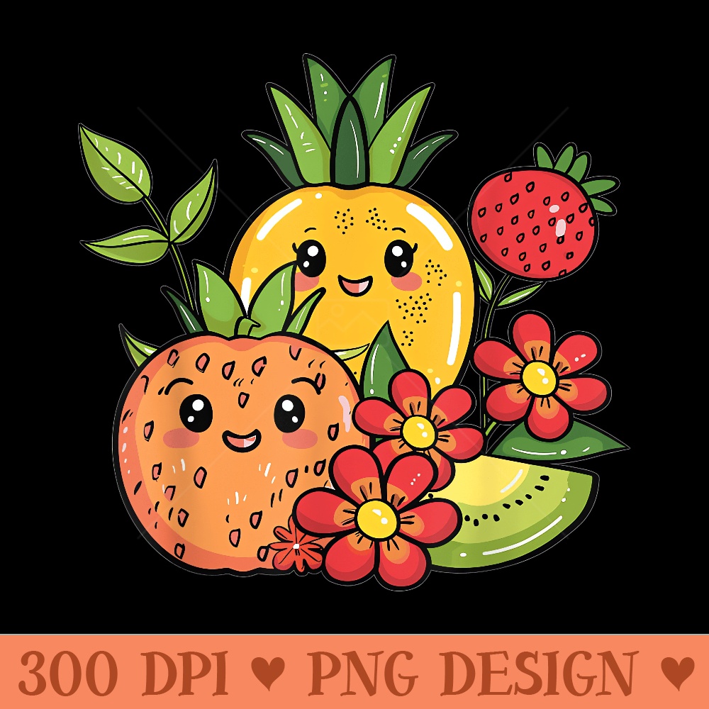 Cute Fruits Art I Fruits - High Resolution PNG download | Inspire Uplift