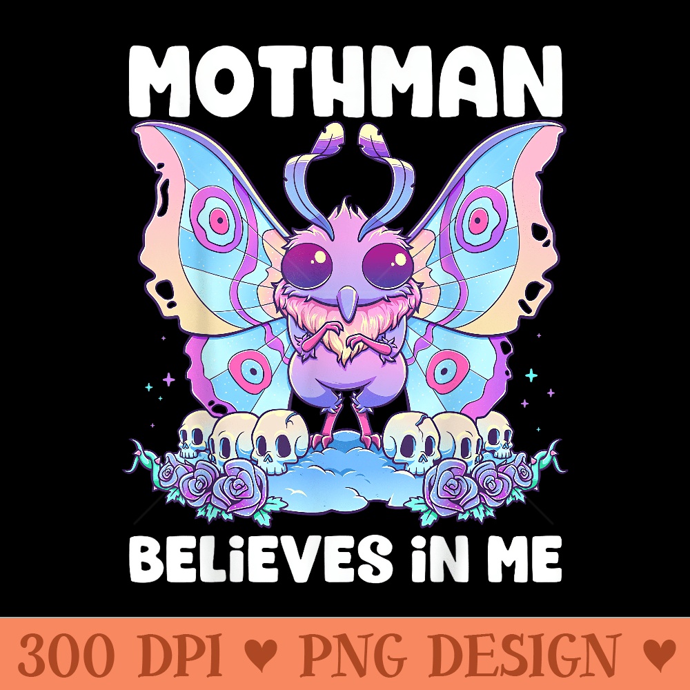 Pastel Goth Mothman Believes In Me Gothic Cryptid Wicca - Su | Inspire ...