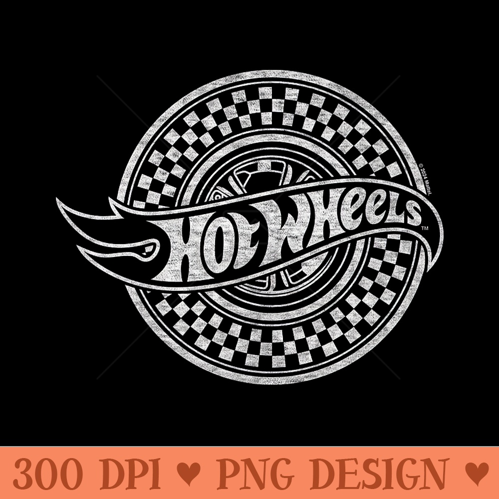 Hot Wheels Checkered Circle Logo Premium - PNG download with | Inspire ...