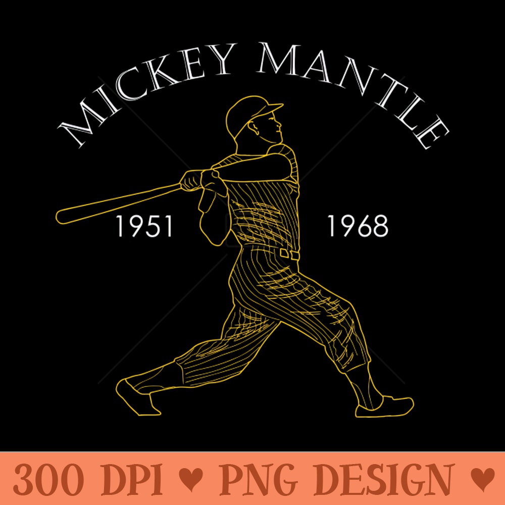 mickey mantle - PNG download with transparent background | Inspire Uplift