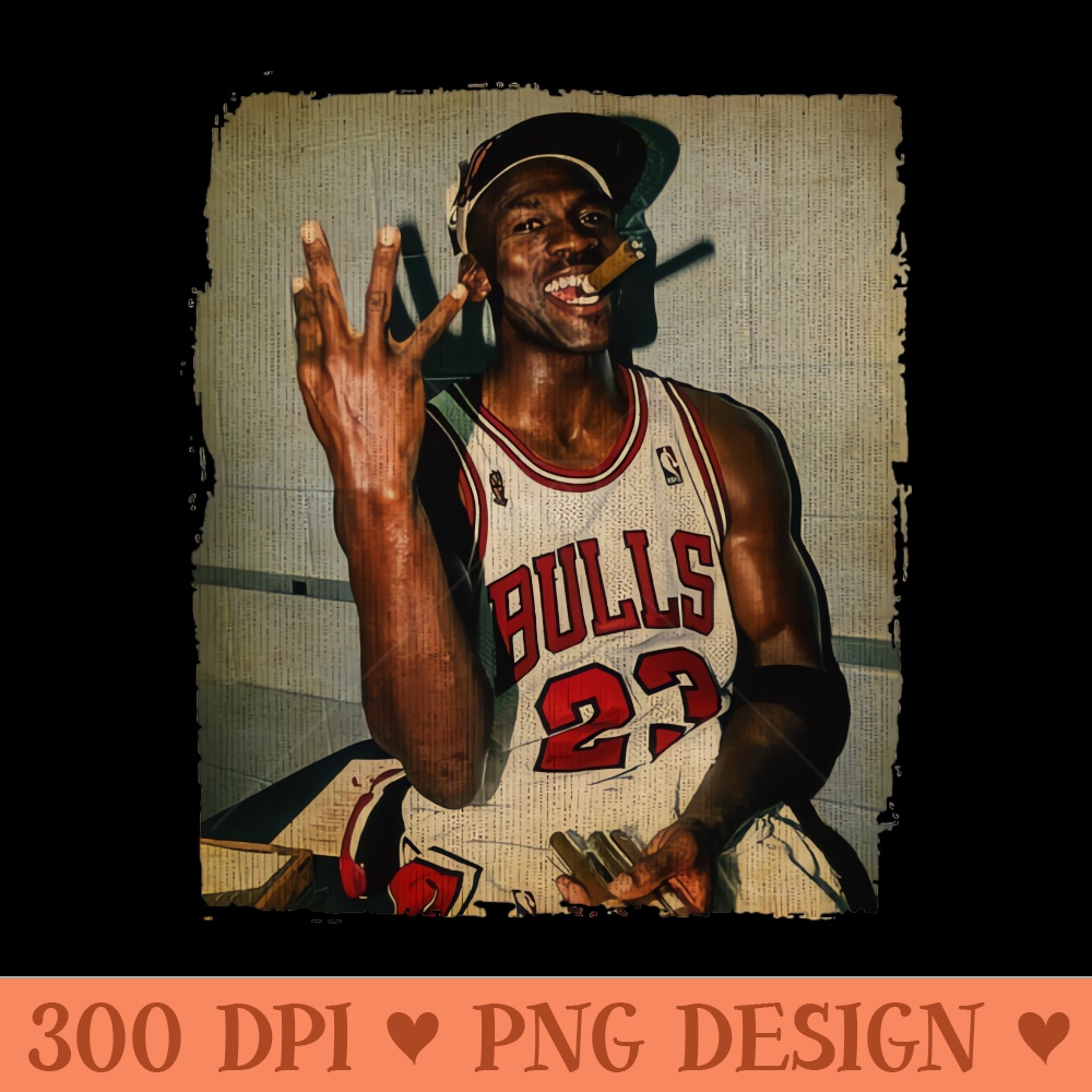 Michael Jordan Black Smoke Vintage - Clipart PNG | Inspire Uplift