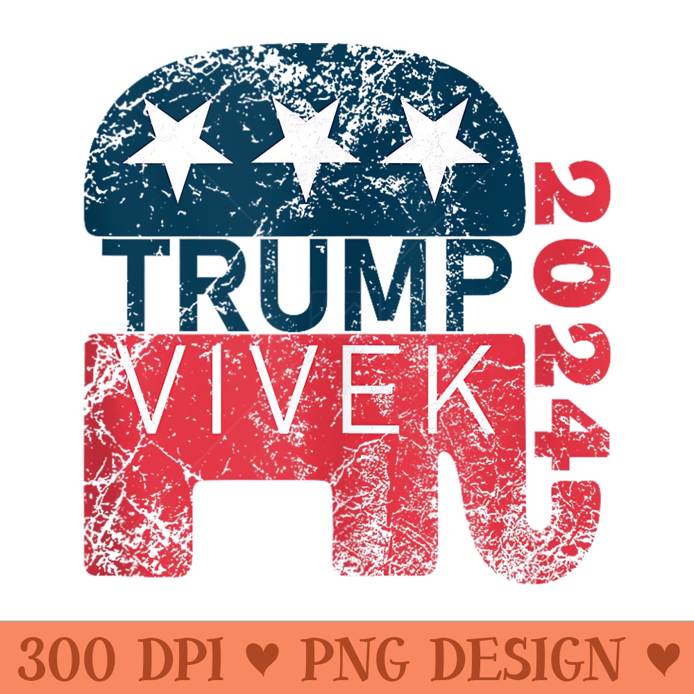 DONALD TRUMP VIVEK RAMASWAMY 2024 President GOP Logo - High | Inspire ...