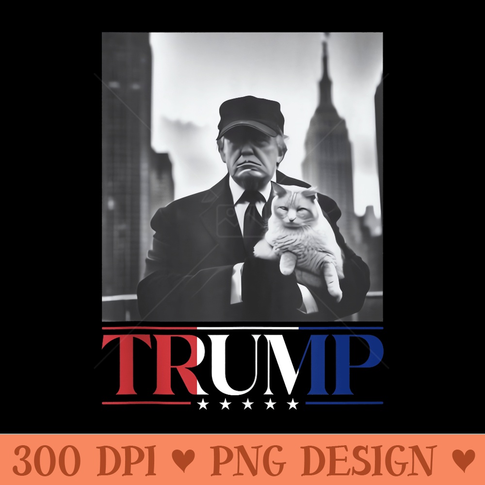 Trump With A Cat, Republican - High Quality PNG Clipart | Inspire Uplift